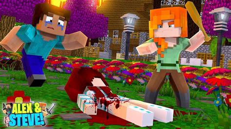 Minecraft Evil Alex Attacks Steves New Girlfriend Life Of Alex And Steve Youtube