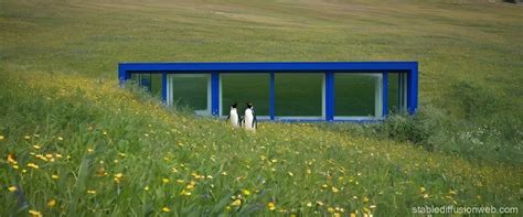 Linux Penguin In A Meadow Stable Diffusion Online