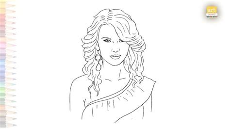 Taylor Swift Drawings Taylor Swift How To Draw Taylor Swift Step By