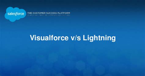 Visualforce Vs Lightning