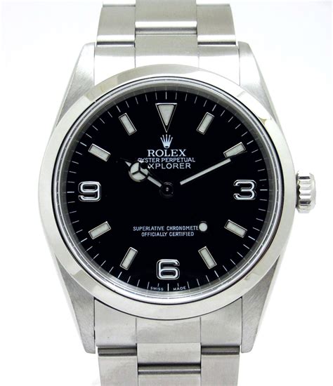 ロレックス Rolex ”エクスプローラー1 Ref14270 A番1999年製 ” 機械式自動巻ムーブcal3000 ギャランティ