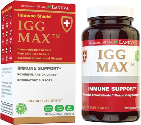 Lanuva Igg Max Immune Support Booster Supplement With Clinically Proven Ingredients