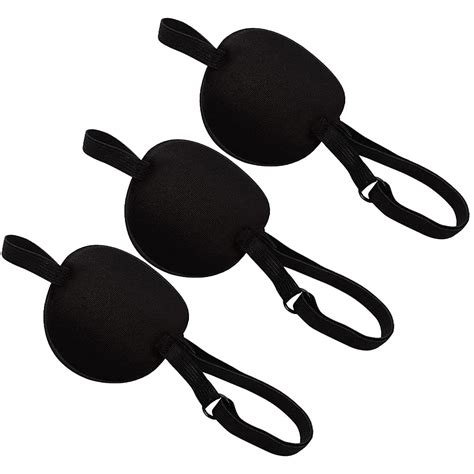 Adjustable Fabric Eye Patches 3 Pcs For Adults Soft Lazy Eye