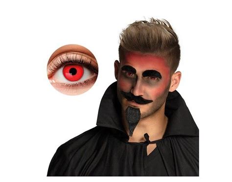 Red Devil Eye Accessory Non Prescription Halloween Cosplay