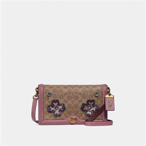 Jual Tas Selempang Coach Riley Crossbody In Signature Canvas With