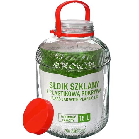 Słoik 15 L Z Plastikową Pokrywą Słoiki Symbol600115