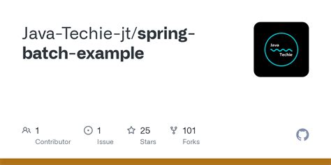 github java techie jt spring batch example