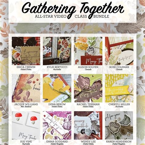 Gathering Together 12 Project Video Class Stamp Happy Store