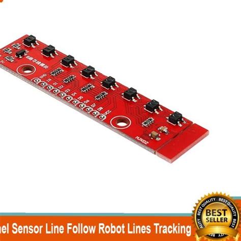 Jual 8 Channel Sensor Line Follow Robot Lines Tracking Sensor IR Infrared Shopee Indonesia