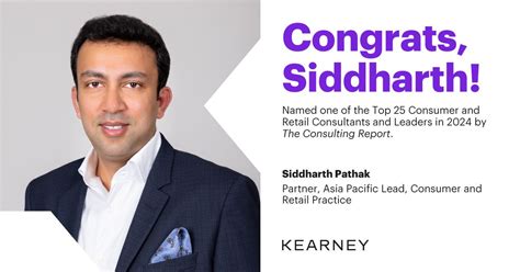 Kearney On Linkedin Congratulations To Siddharth Pathak Kearney
