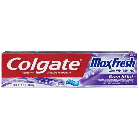 Colgate Max Fresh Knockout Toothpaste Odor Neutralizing Technology