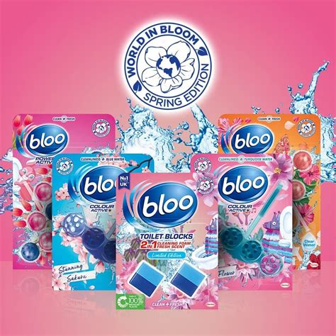 Bloo Limited Edition Precious Passion Flower In Cistern Blocks 2 X Anti Limescale Toilet