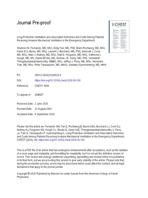 Lung Protective Ventilation Pdf Intensive Care Unit Intensive Care Medicine