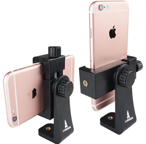 Apoio Suporte Universal Celular Lorben 360 Graus Vertical E Horizontal Para Tripé Rosca 14