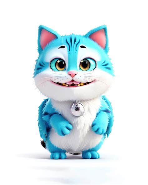 Premium Photo 3d Cute Smile Little Kitty
