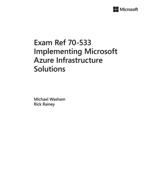 Solution Implementing Microsoft Azure Infrastructure Solutions Exam