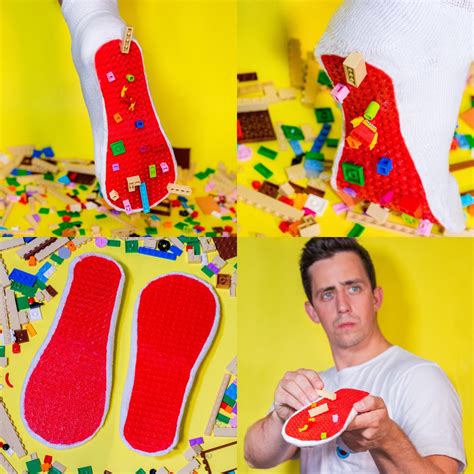 Hate Stepping On Legos I Made A Pair Of Lego Socks So Simply Pick Them