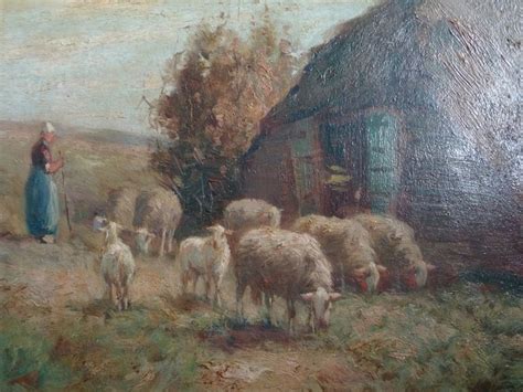 Piet Bouter 1887 1968 Boerin Met Schapen Catawiki