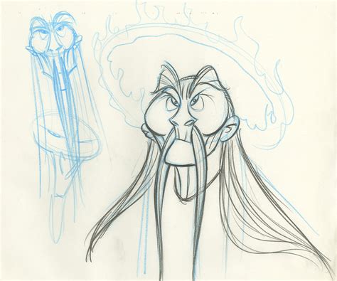 Mulan Rough Concept Drawing Id Decmulan6701 Van Eaton Galleries