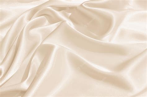 Premium Photo The Texture Of The Satin Fabric Of Beige Color For The Background