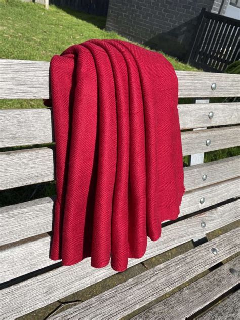 Winter Cashmere Red Blanket Throw Alchemy Story