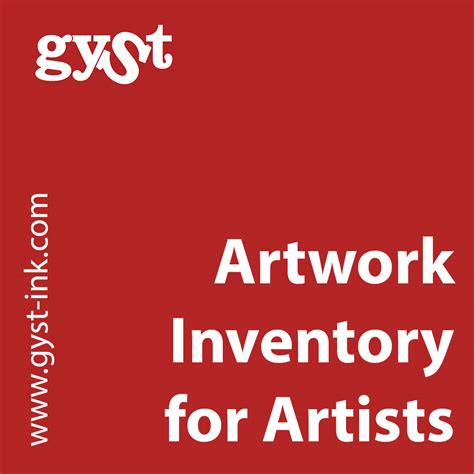 Gyst Article Artwork Inventory For Artists — Getting Your Sh T Together
