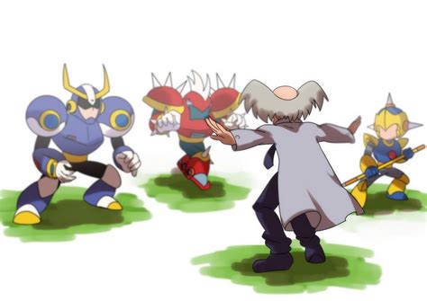 Dr Wily Ballade Punk And Enker Mega Man And 6 More Drawn By