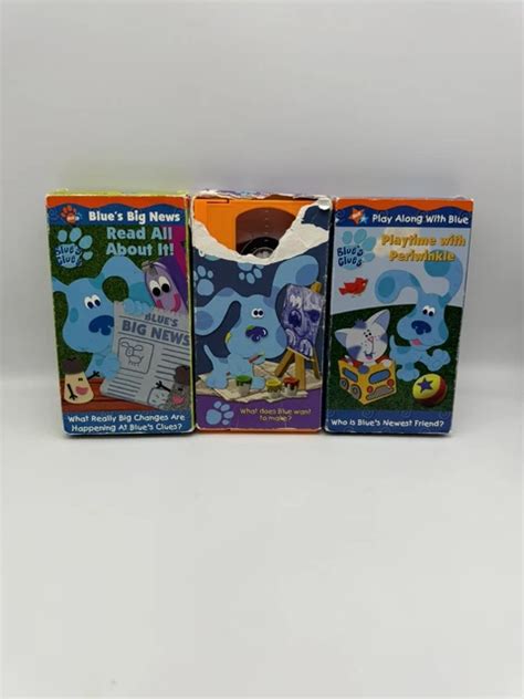 Blues Clues Nick Jr Nickelodeon Vhs Tapes Lot Of 3 £2115 Picclick Uk