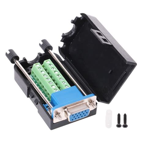 Solderless D Sub 15pin Male Female Connector To Terminal Signal Module