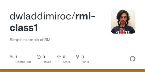 Github Dwladdimirocrmi Class1 Simple Example Of Rmi