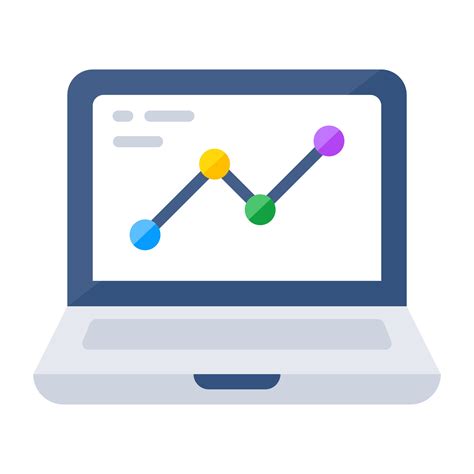 Flat Design Icon Of Online Data Analytics 19975006 Vector Art At Vecteezy