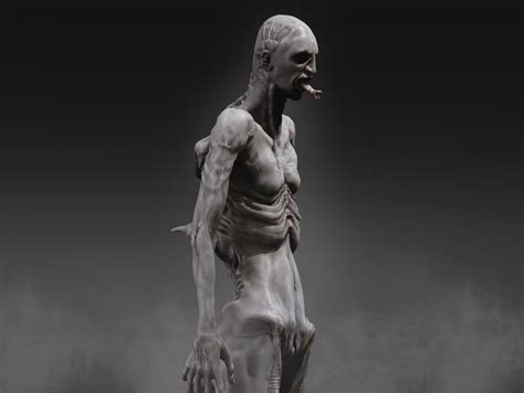 3d Model Newborn Hybrid From Alien Romulus Vr Ar Low Poly Cgtrader