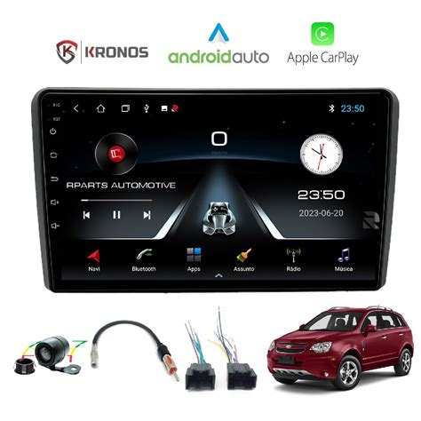 Kit Central Multimidia Kronos 9 Polegadas Android Chevrolet Captiva 2008 A 2014 Shopee Brasil