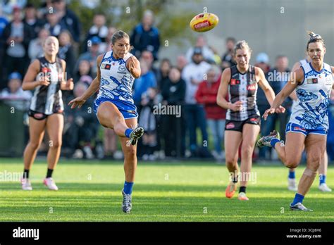 Ruby Tripodi Of North Melbourne L Is Seen In Action During The Aflw