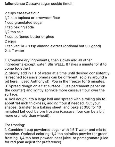 Cassava Flour Sugar Cookies Cassava Flour Cassava Arrowroot Flour