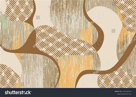 Abstract Decorative Geometric Patchwork Pattern Vector Stock Vector