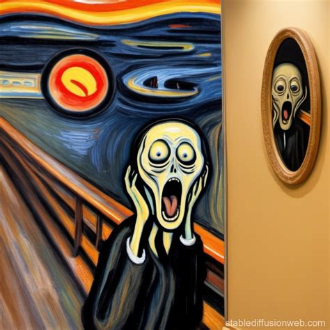 The Scream And The False Mirror Analysis Stable Diffusion Online