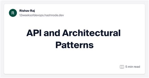 Rishav Raj On Linkedin Api And Architectural Patterns