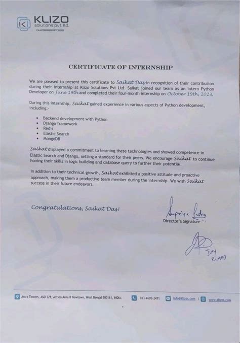 Saikat Das On Linkedin Klizosolutionsprivatelimited Python