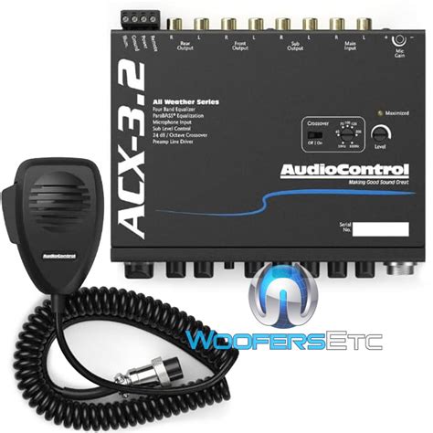 Audiocontrol Acx 3 2 All Weather Equalizer And Crossover With Paging Microphone