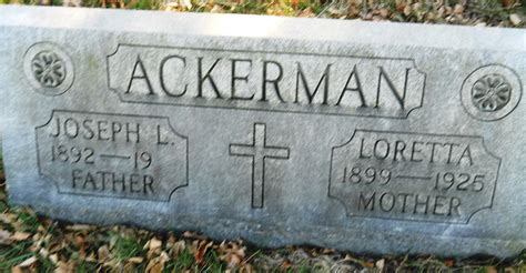 Joseph Louis Ackerman 1892 1971 Find A Grave Memorial