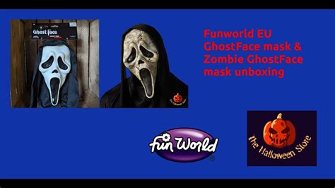 Funworld Eu Ghostface Mask And Zombie Ghostface Mask Unboxing Youtube