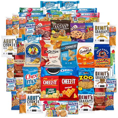 Variety Fun Snack Assortment Care Package 50 Count