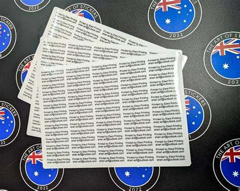 220630 Bulk Custom Printed Contour Cut Die Cut Printed By Elect