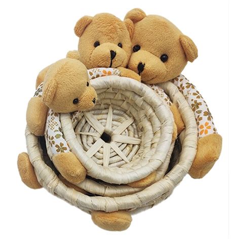 Cute Rabbit Storage Baskets Easter Rabbit Straw Ba Grandado