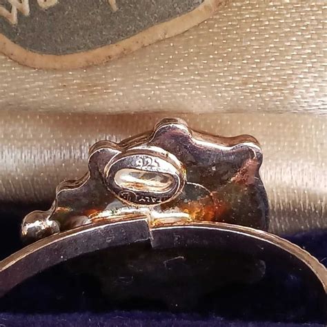 Italian Sterling Ladybug Ring Gem