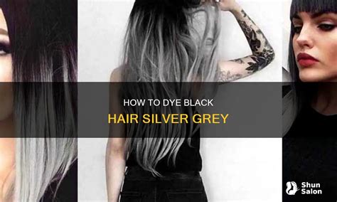 How To Dye Black Hair Silver Grey Shunsalon