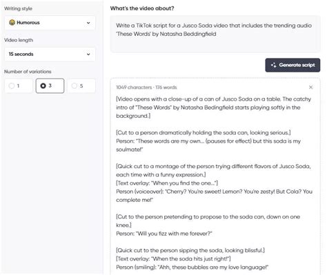 Free Ai Tiktok Script Generator No Login No Limit