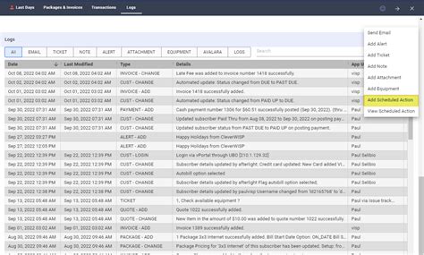 Add Scheduled Actions To Your Billing With