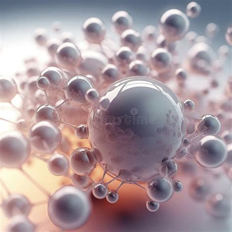 Science Molecule Molecular Dna Model Structureai Generated Stock